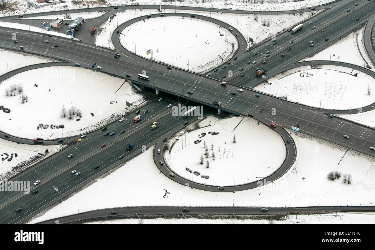 Moscow traffic aerial hi-res stock photography and images - Alamy