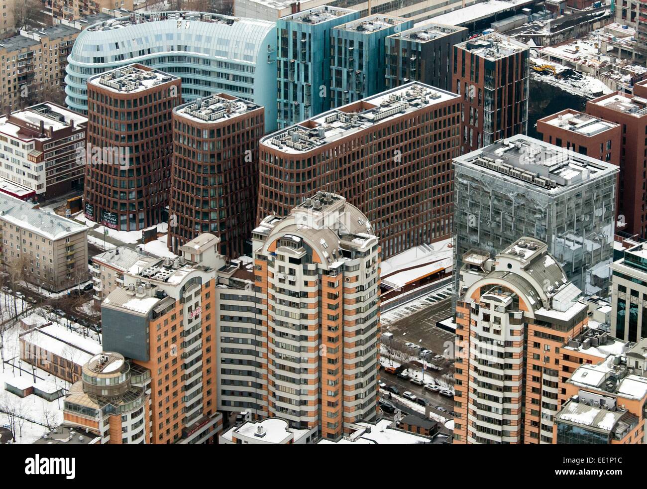 Moscow, Russia. Residential buildings on Usachev street Stock Photo - Alamy