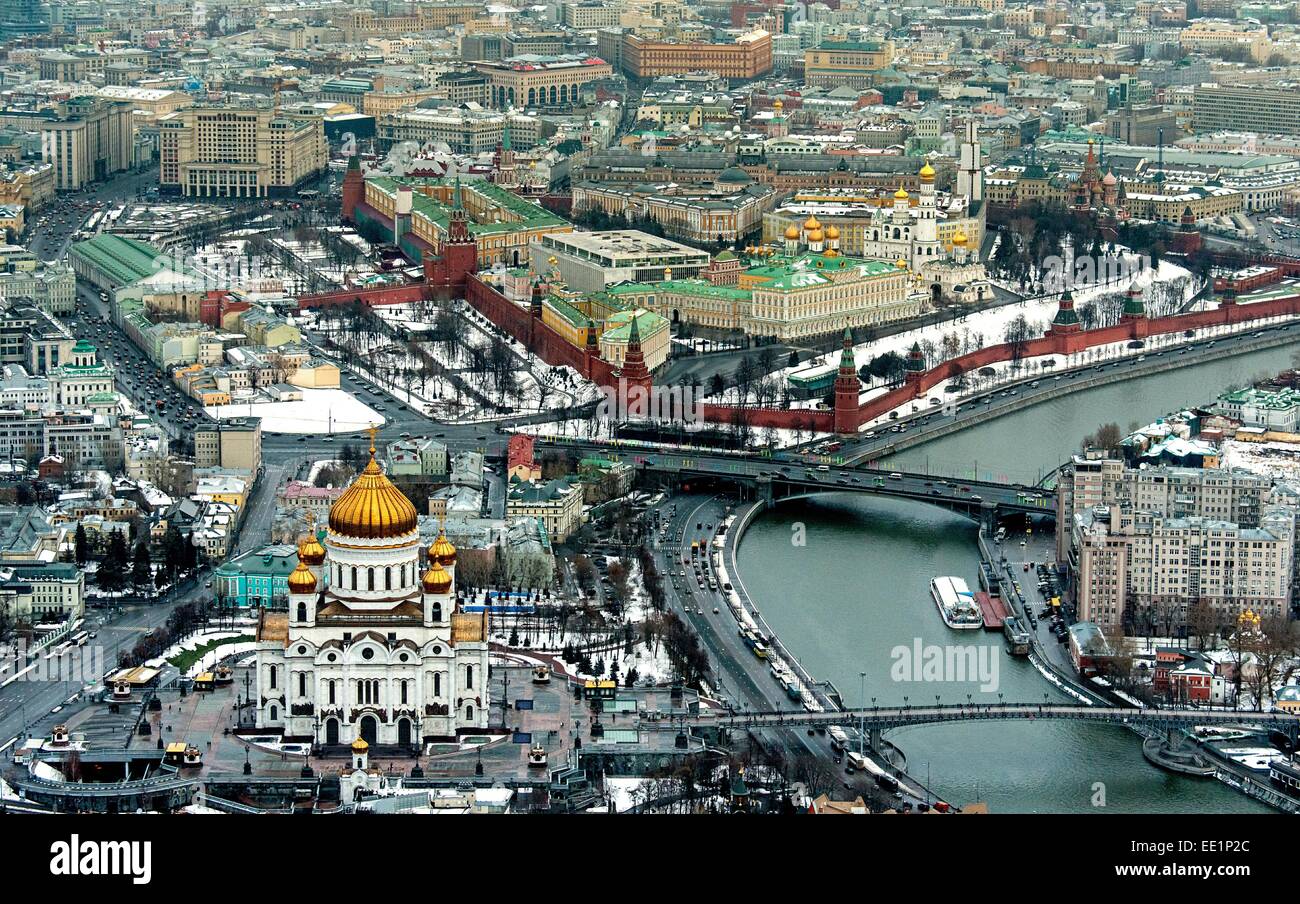 Kremlin Aerial View Moscow High Resolution Stock Photography and Images ...