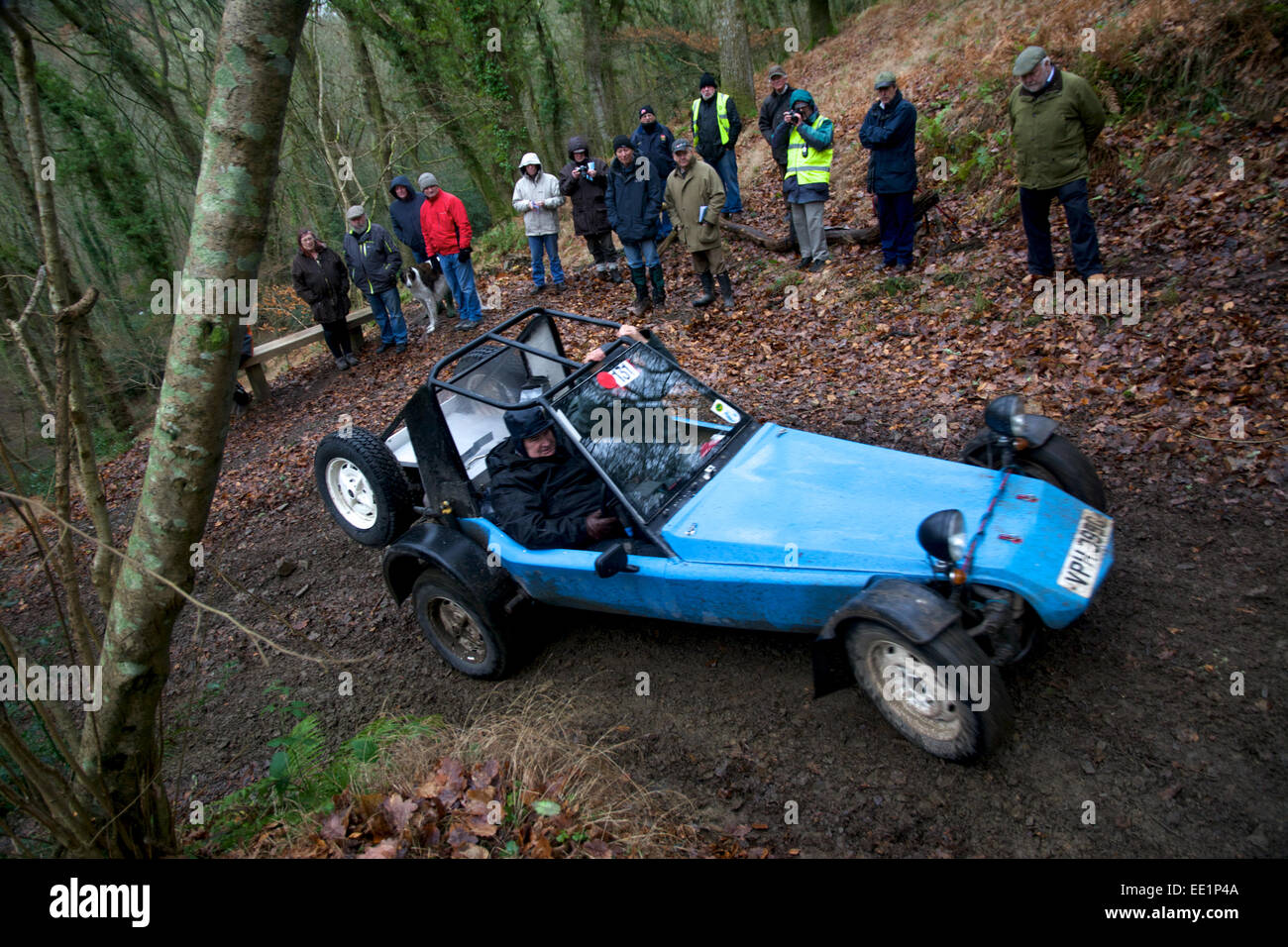 Car competitors on the Fingle Section of the 2015 Exeter Trial Stock ...