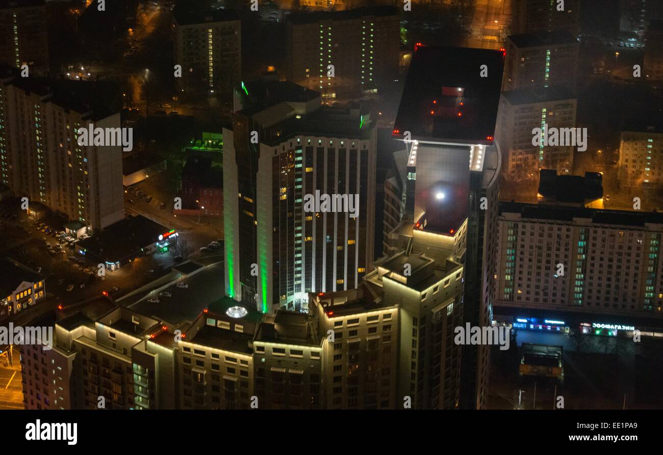 Moscow, Russia. 'Dom v Sokolnikakh' Residential Complex and Holiday Inn ...