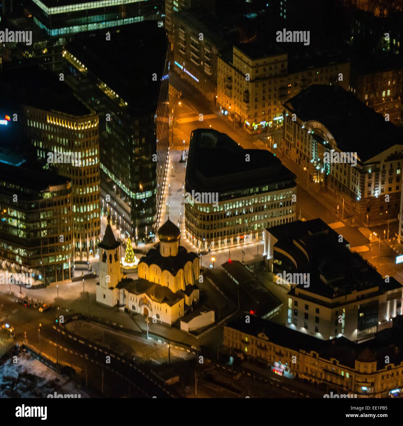 Moscow, Russia. Temple of St. Nicholas at Tverskaya Zastava Stock Photo ...