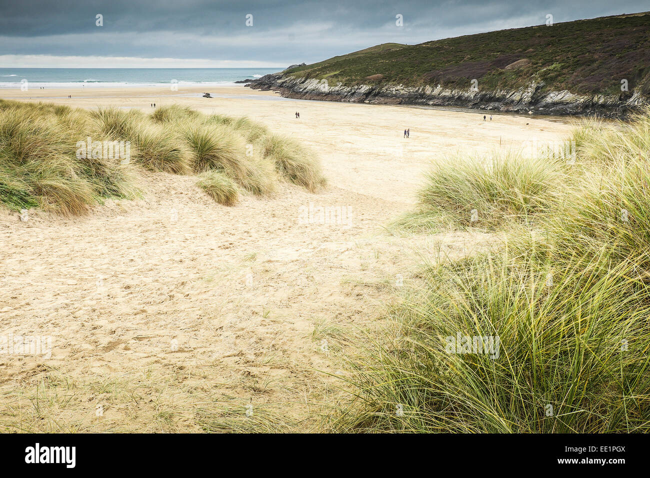 Crantock Beach in Newquay, Cornwall Stock Photo - Alamy