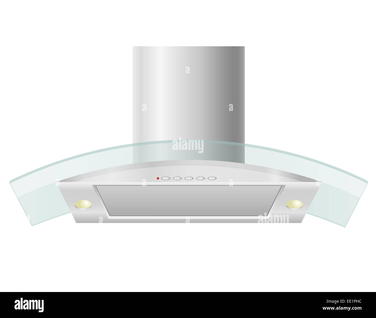 extractor hood for kitchen illustration isolated on white background ...