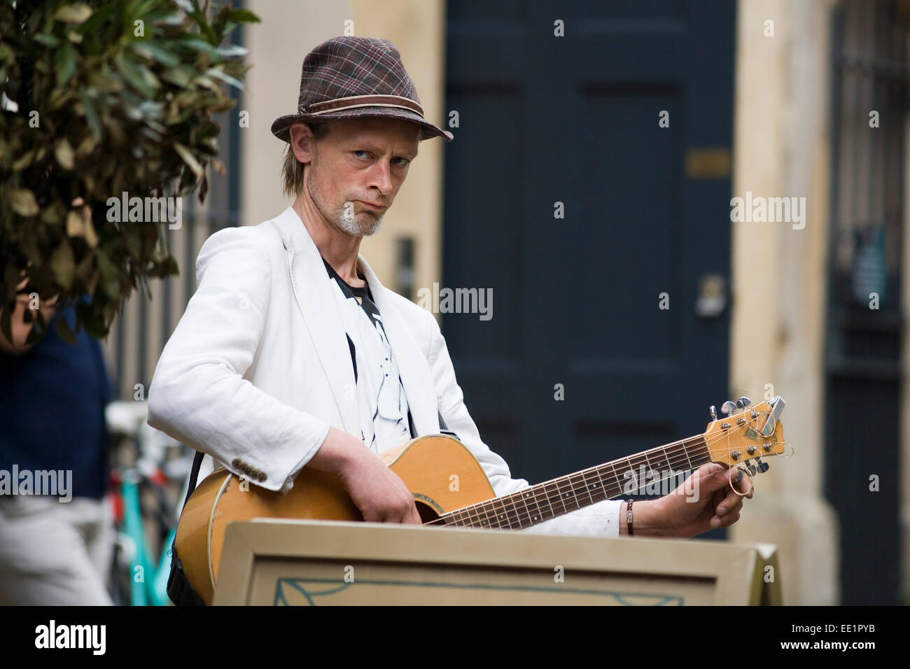 Bearded street musician hi-res stock photography and images - Alamy