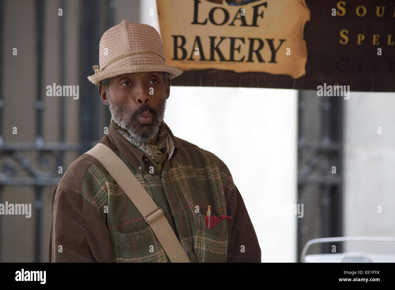 A Farmers Market stall trader at Corn Street, Bristol Stock Photo - Alamy