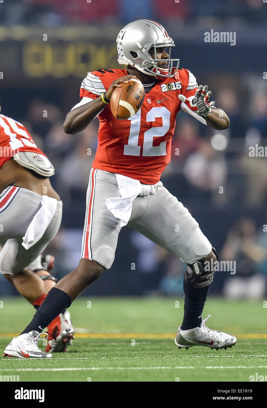 Arlington, Texas, USA. 12th Jan, 2015. Ohio State Buckeyes quarterback ...