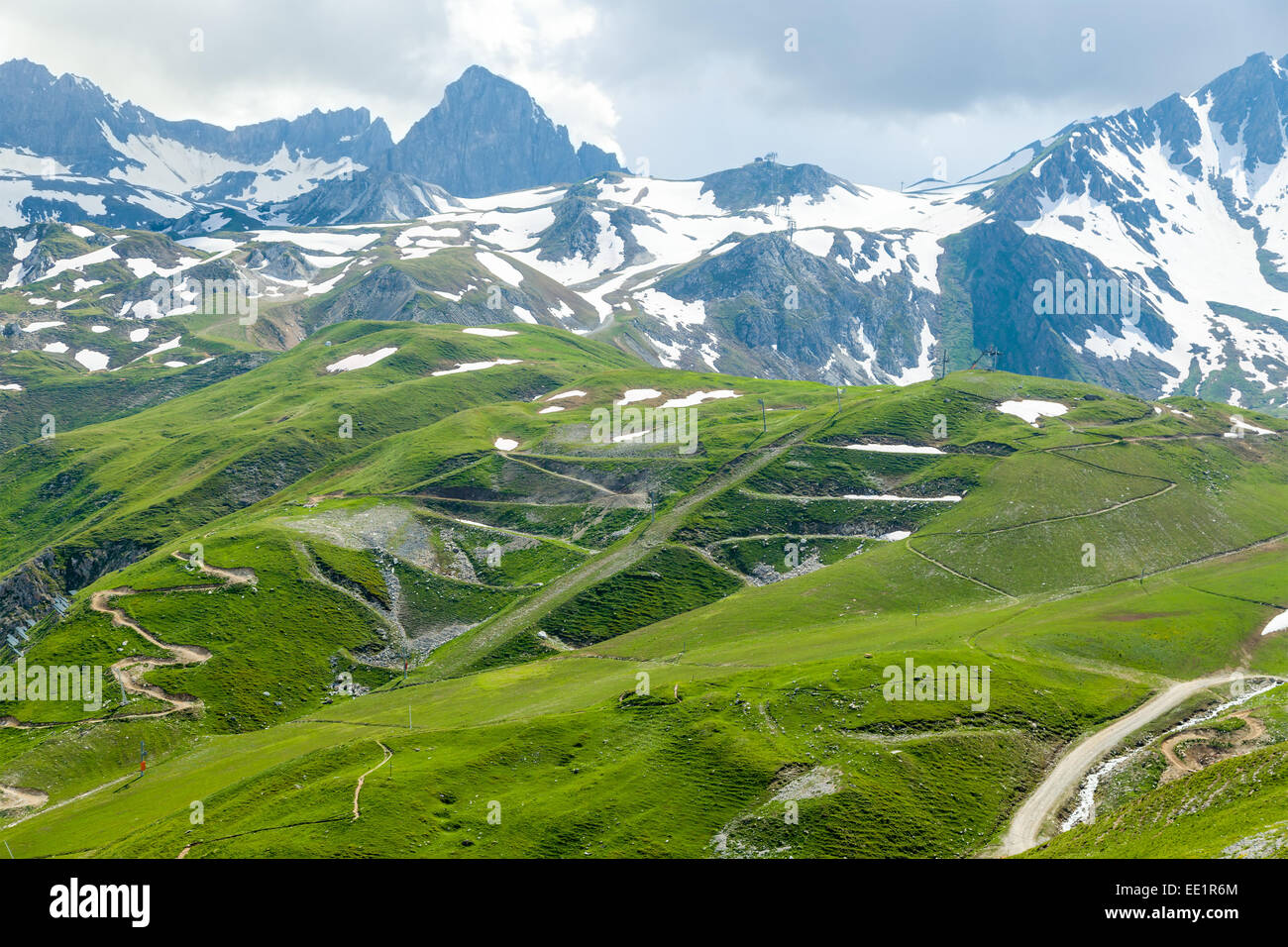 Mountain bike slope Stock Photo - Alamy