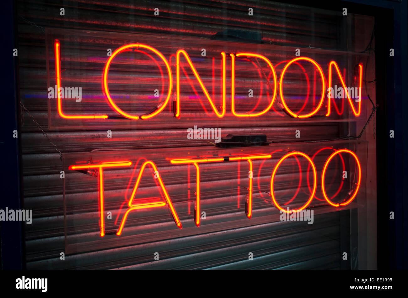 London Tattoo shop Stock Photo - Alamy