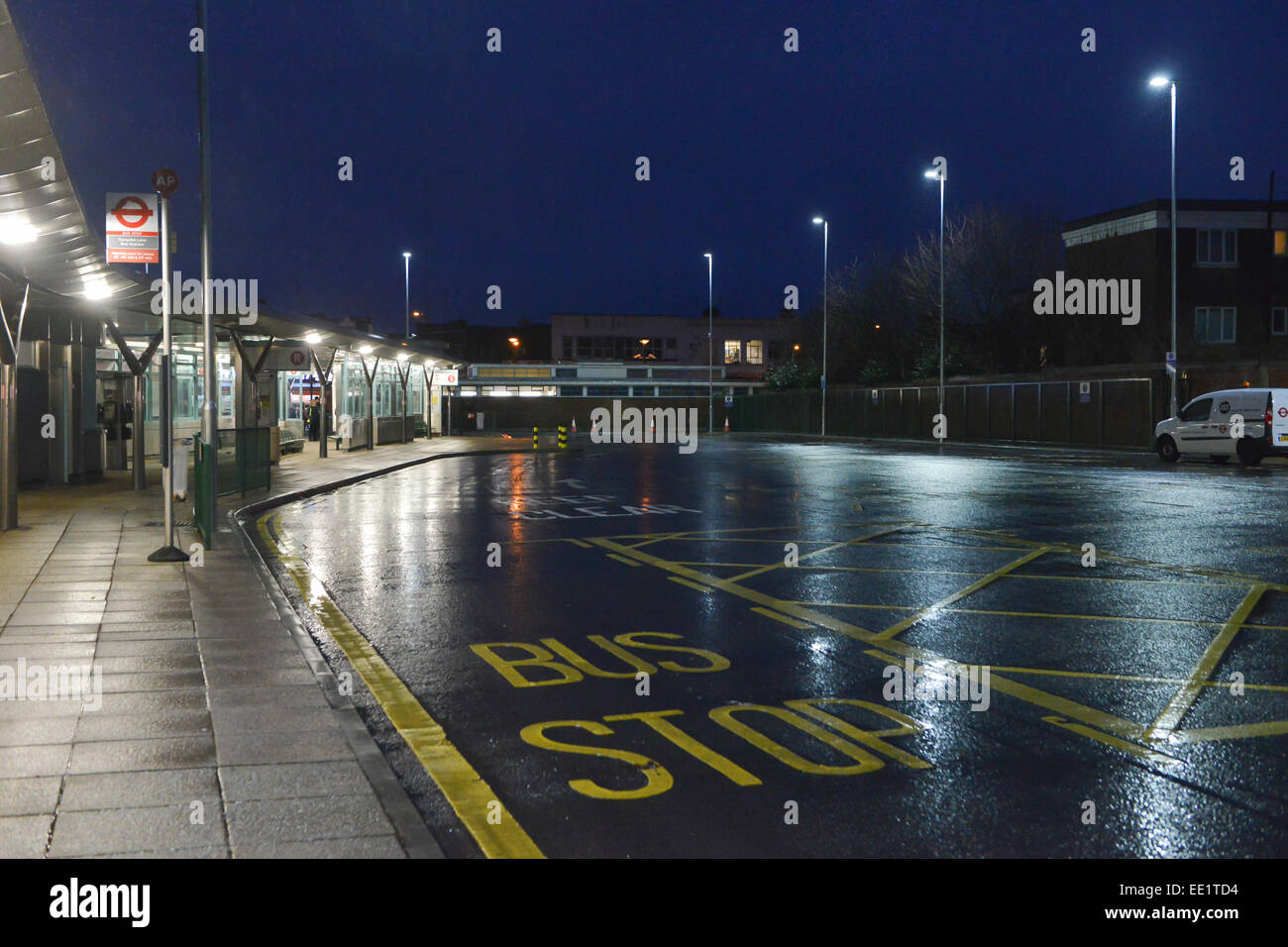 Turnpike Lane, London, UK. 13th January 2015. The bus station in ...