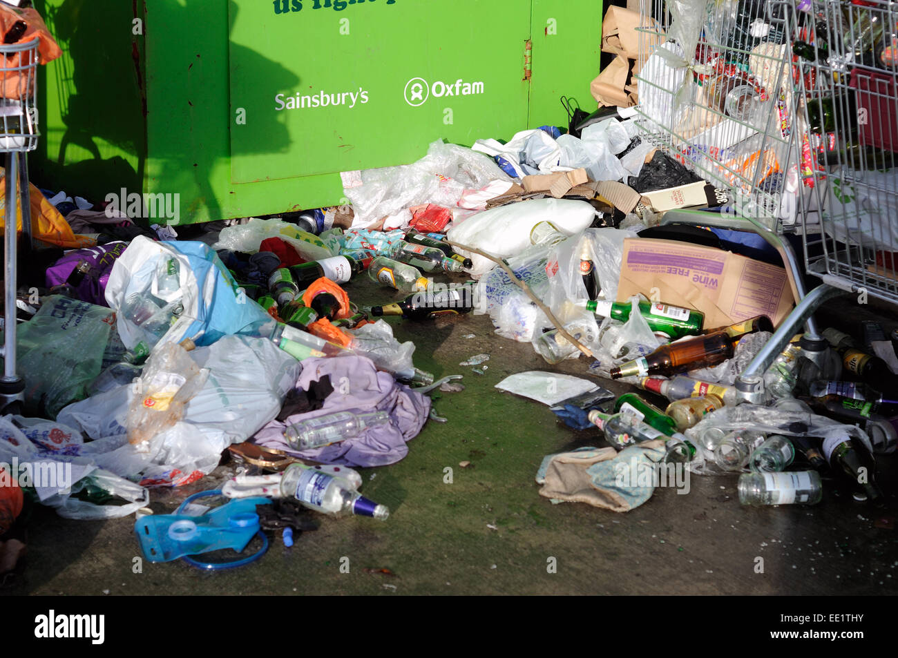 Supermarket Recycling Center ,UK Stock Photo - Alamy