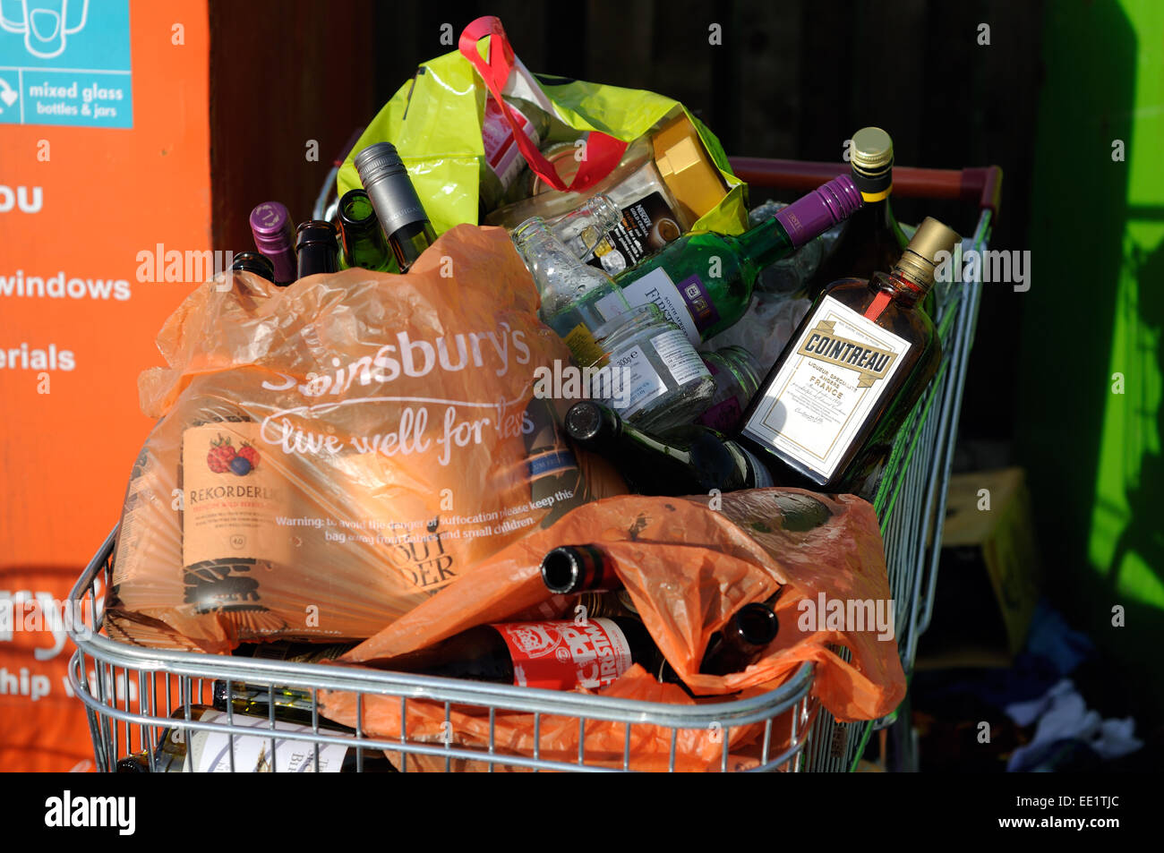 Supermarket Recycling Center ,UK Stock Photo - Alamy