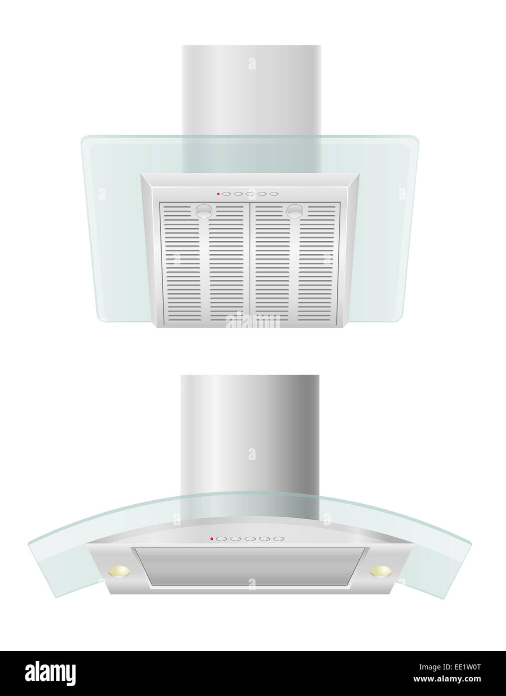 extractor hood for kitchen illustration isolated on white background ...