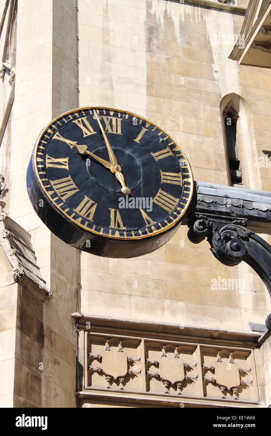 Renaissance style clock at Royal Court of Justice in London, UK Stock ...
