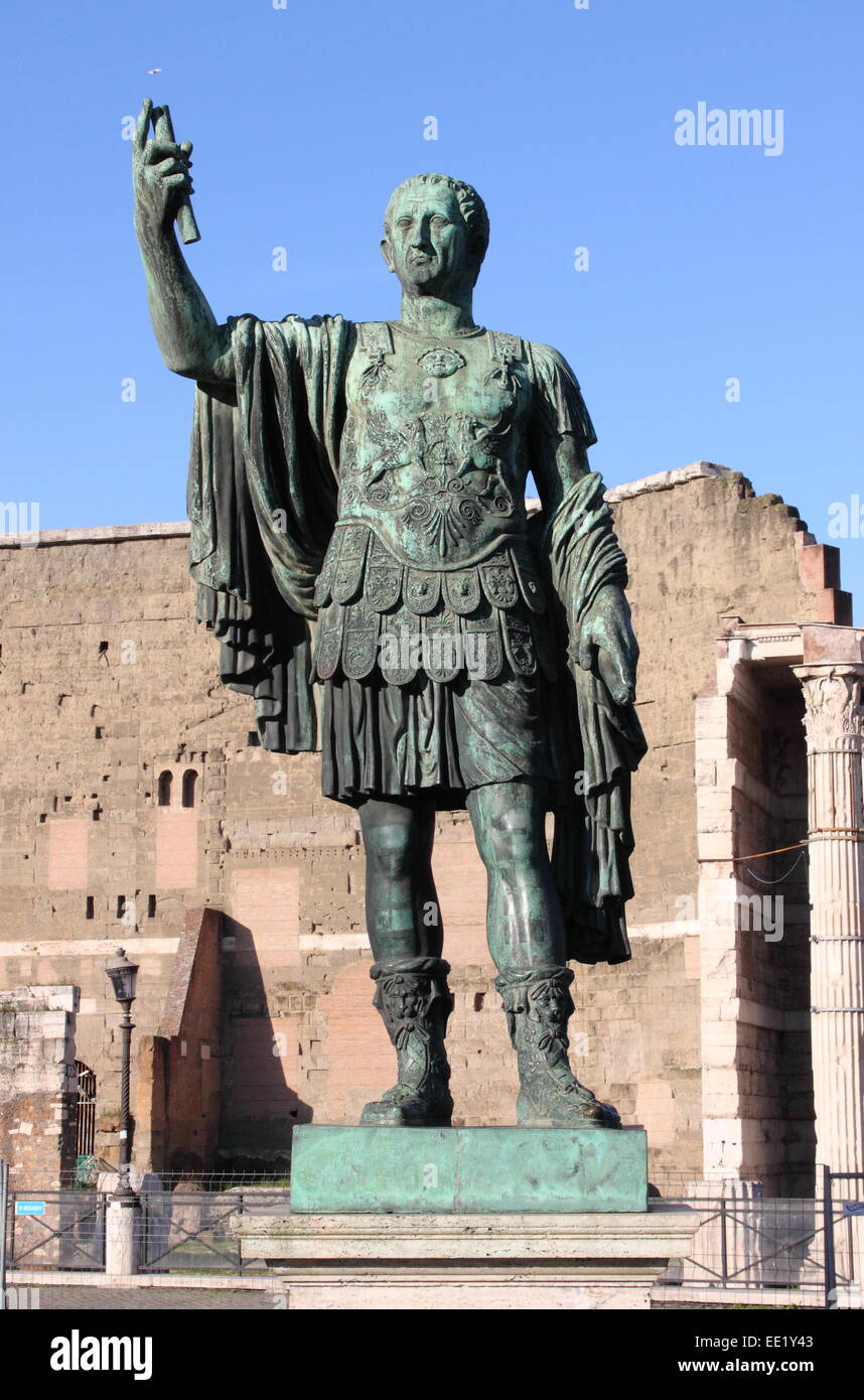 Statue of emperor Nerva in Rome, Italy Stock Photo - Alamy