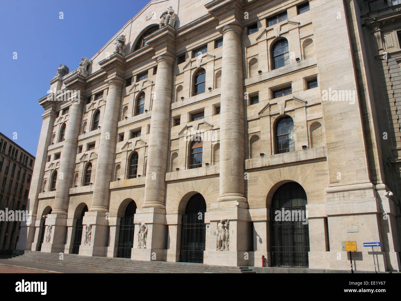 The Italian Stock Exchange in Milan, Italy Stock Photo - Alamy