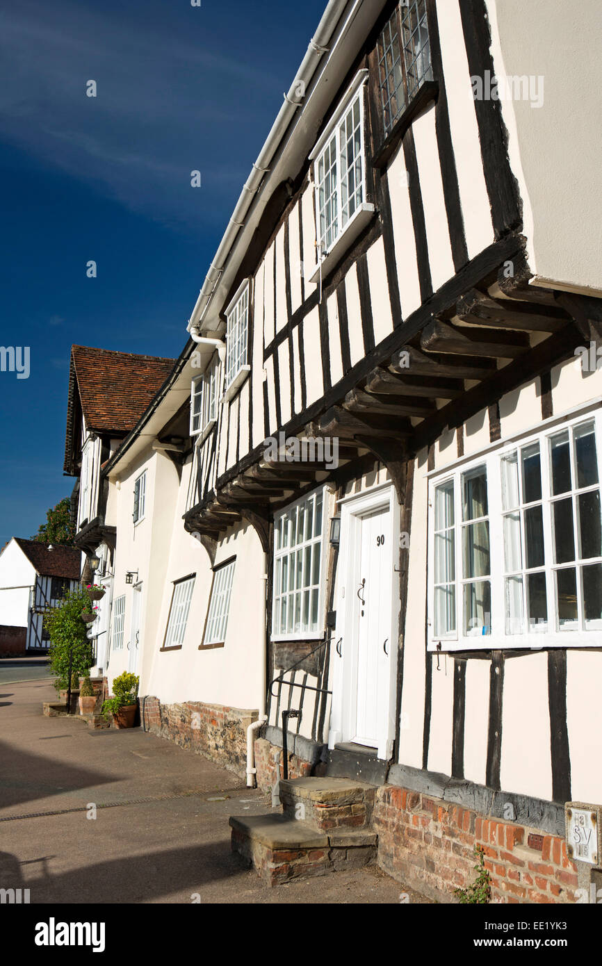 UK England, Suffolk, Lavenham, Church Street, timber framed properties ...