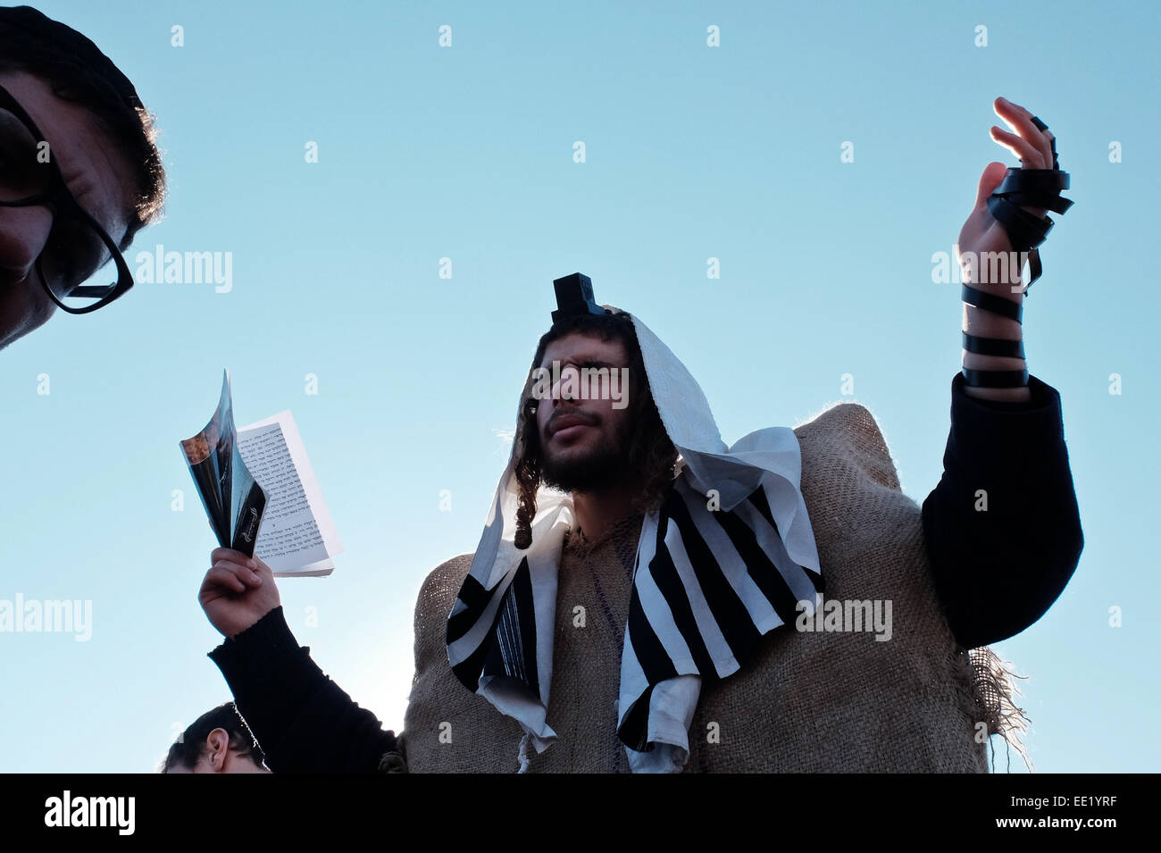 Jerusalem. 13th Jan, 2015. Thousands attend the funeral of four Jewish ...