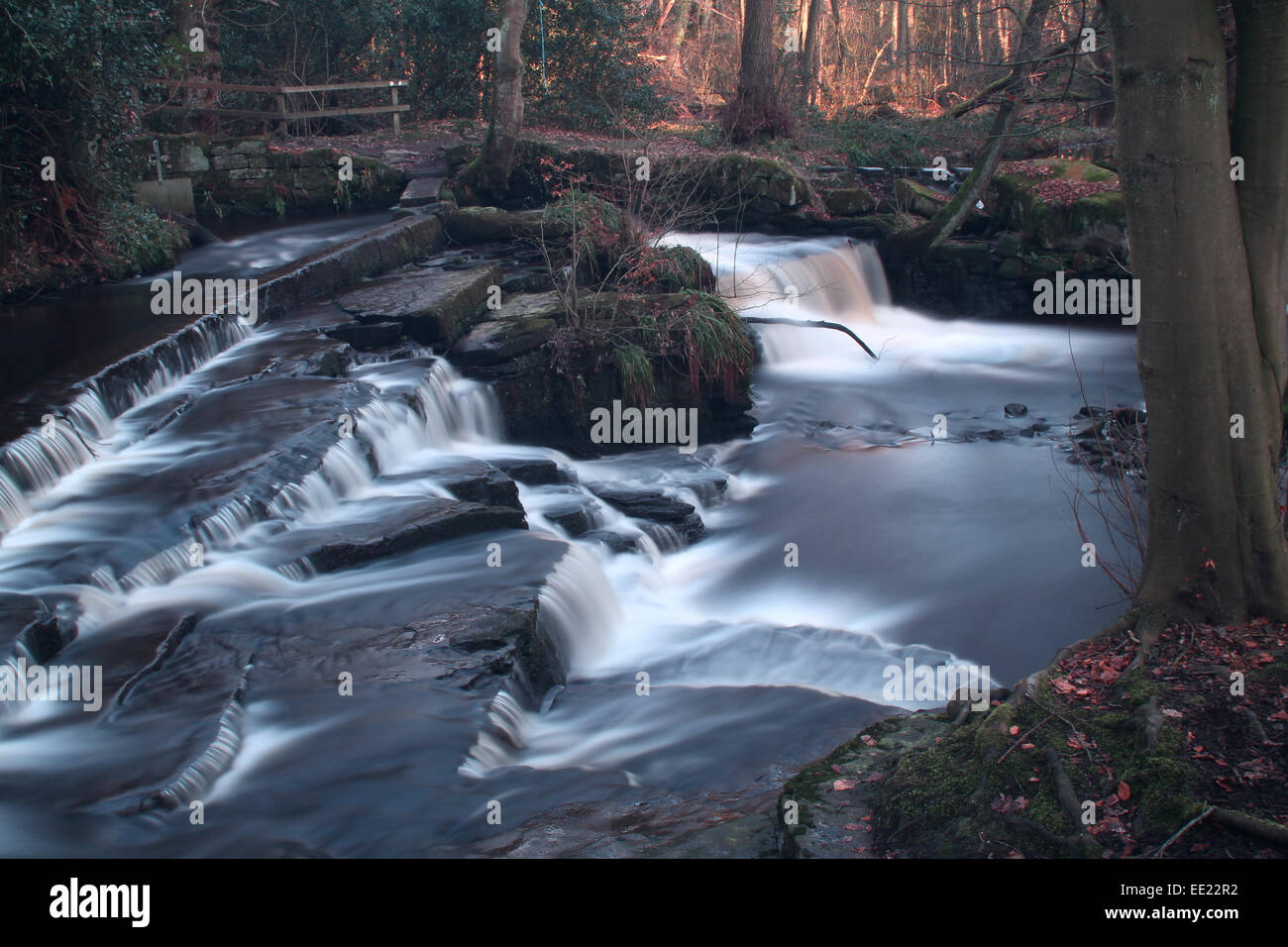 Rivelin valley waterfall hi-res stock photography and images - Alamy