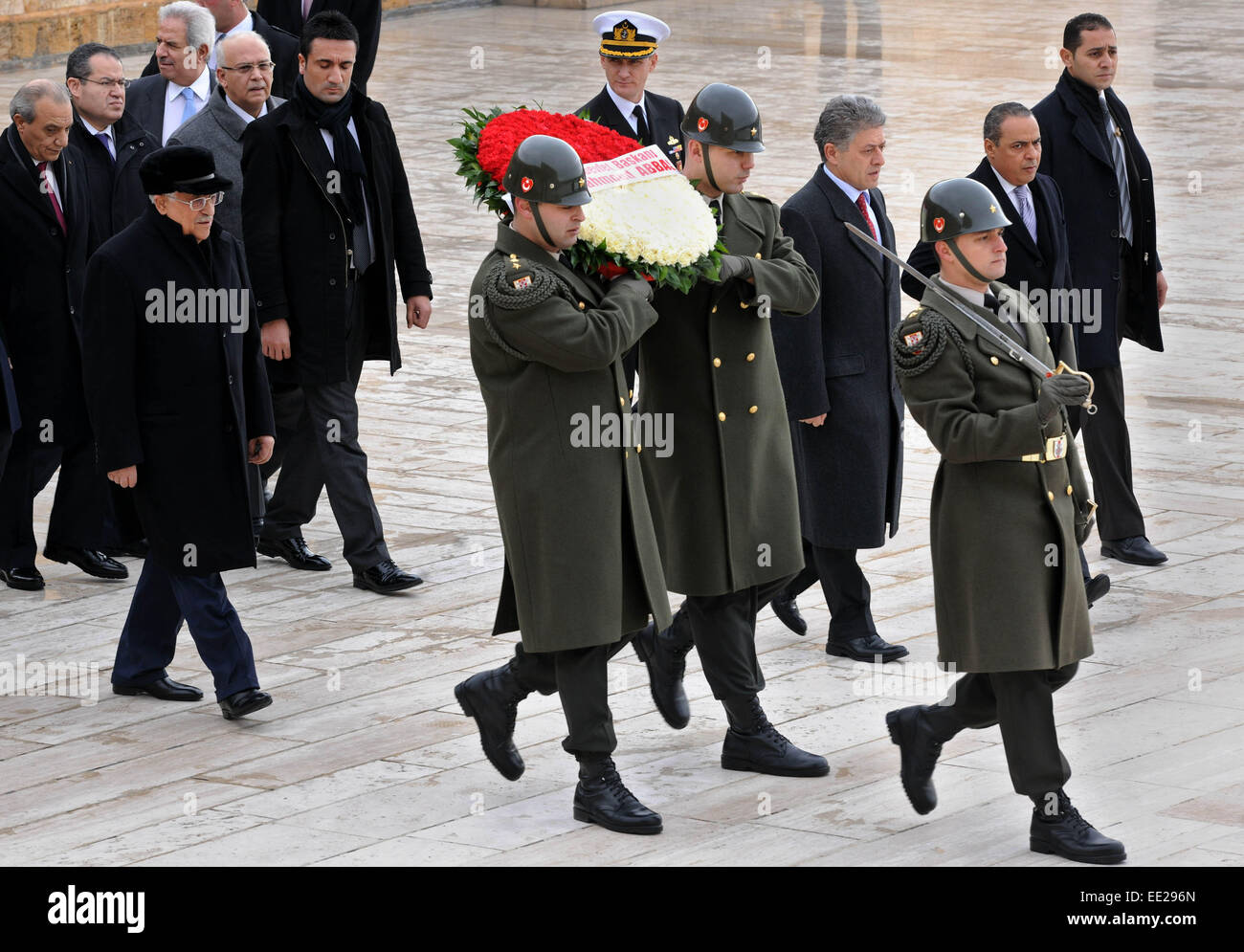 Ankara, Ankara, Turkey. 13th Jan, 2015. Palestinian President Mahmoud ...