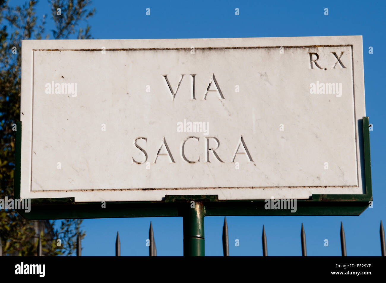Via Sacra main street of ancient Rome, leading from the top of the ...