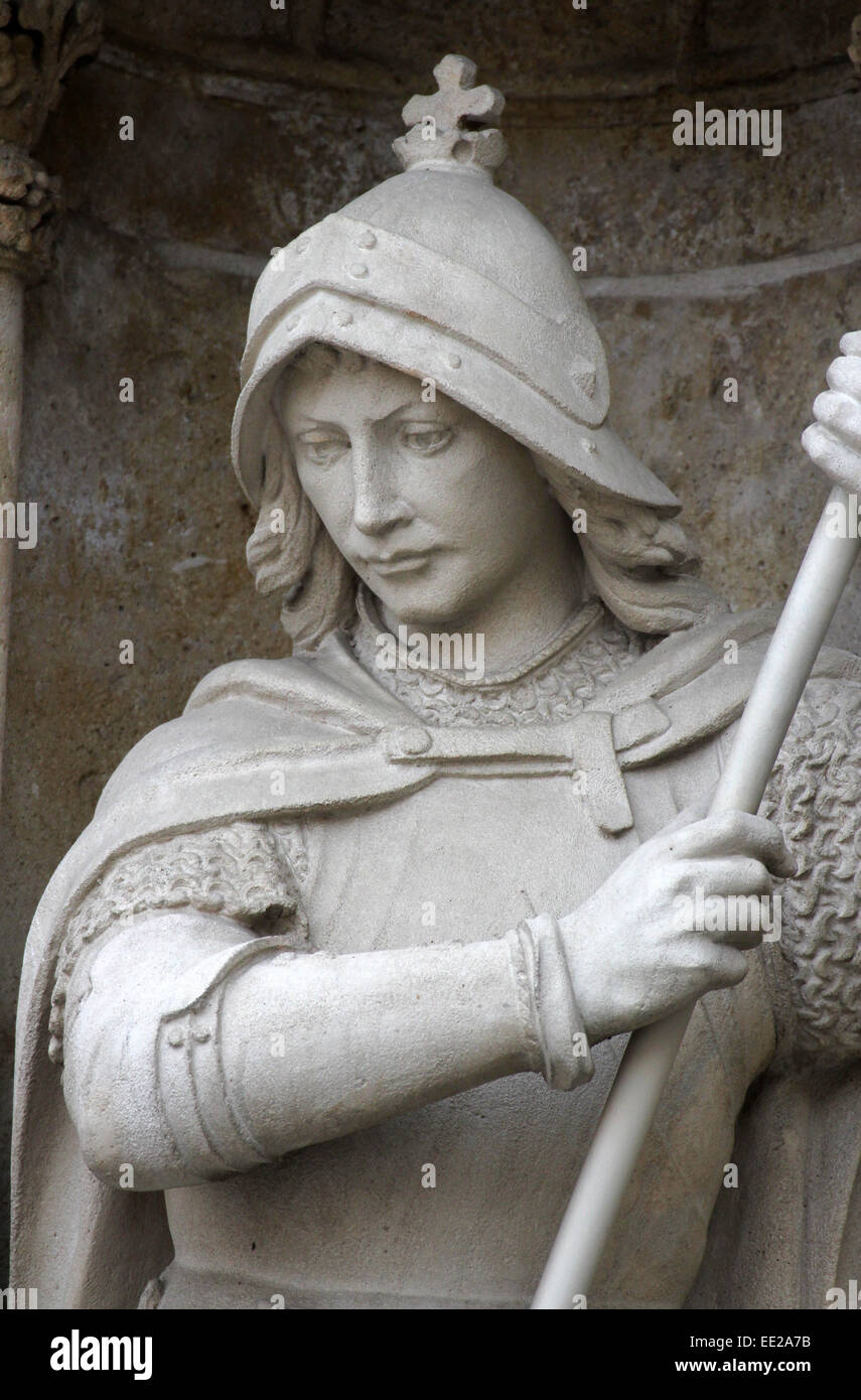 Saint George on the portal of the Zagreb cathedral Stock Photo - Alamy