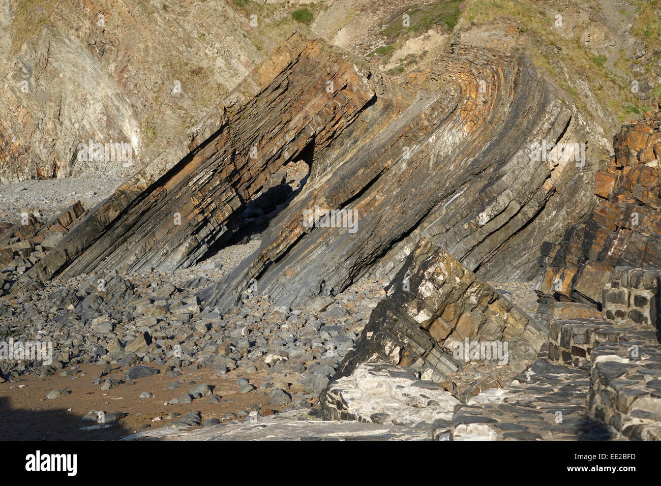 "Hartland Quay" Devon England UK "united Kingdom" rock formations Stock ...
