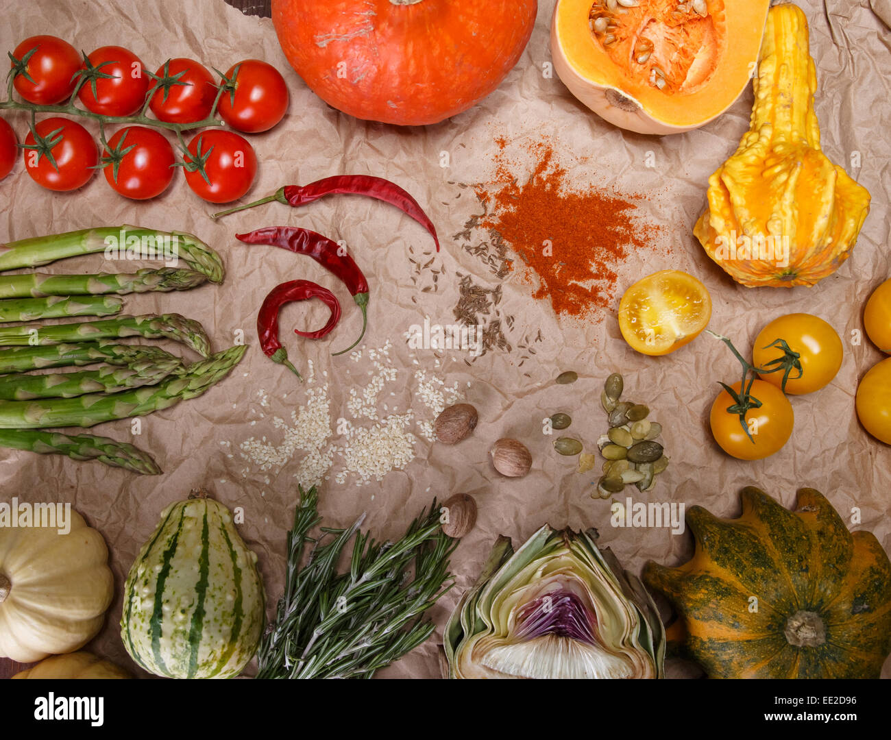 vegetables and spices Stock Photo - Alamy