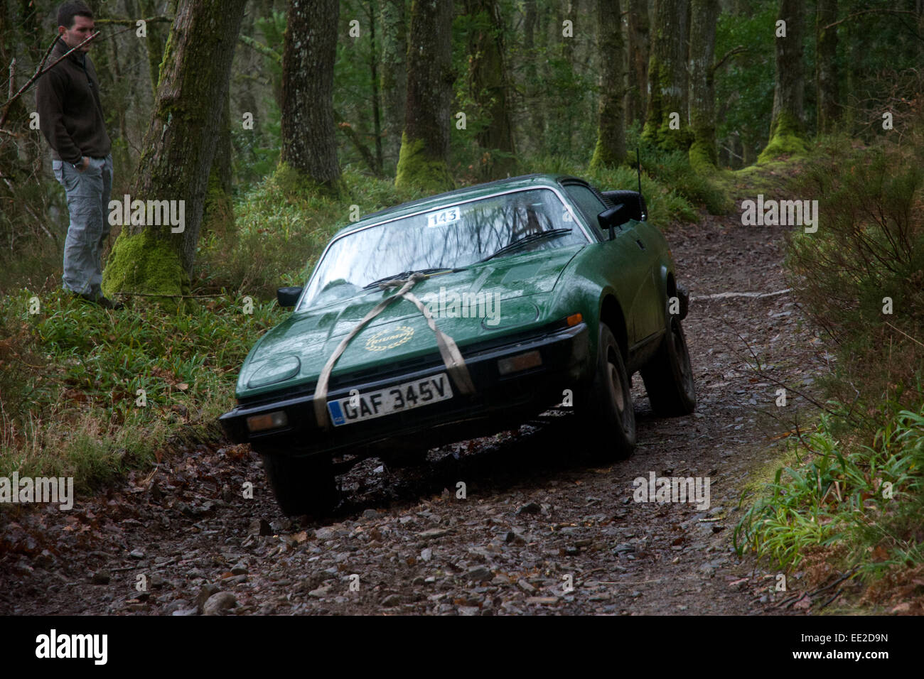 Car competitors on the Fingle Section of the 2015 Exeter Trial Stock ...