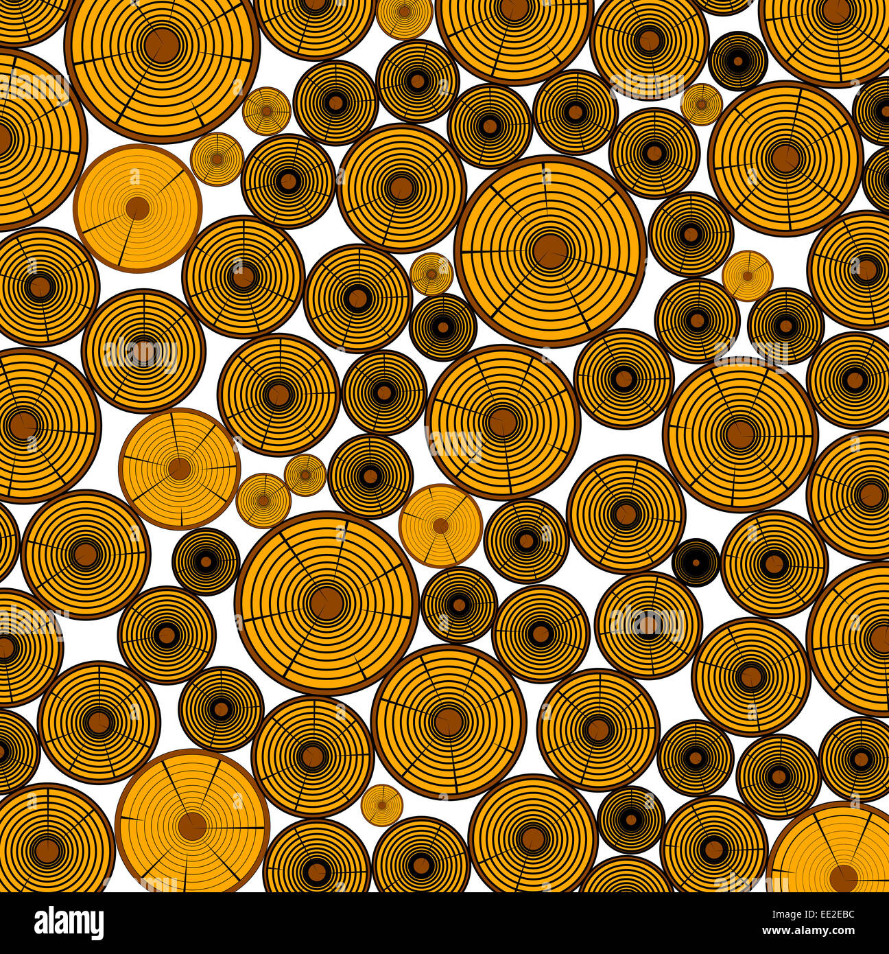 End section of a pile of cut timber Stock Photo - Alamy