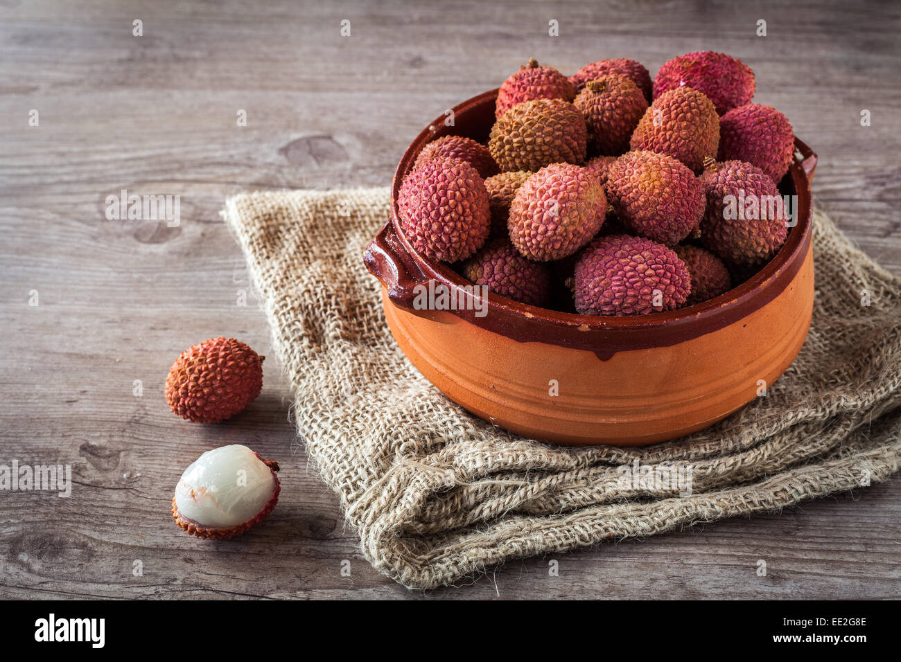 Fresh litchi exotic fruits hi-res stock photography and images - Alamy