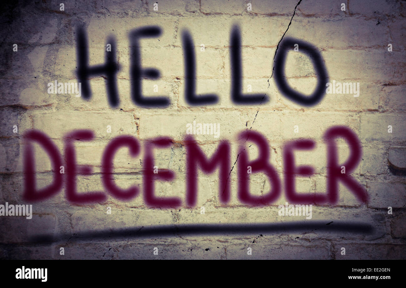 Hello december hi-res stock photography and images - Alamy