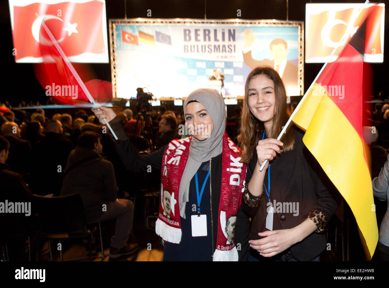 Berlin turkish german flags hi-res stock photography and images - Alamy