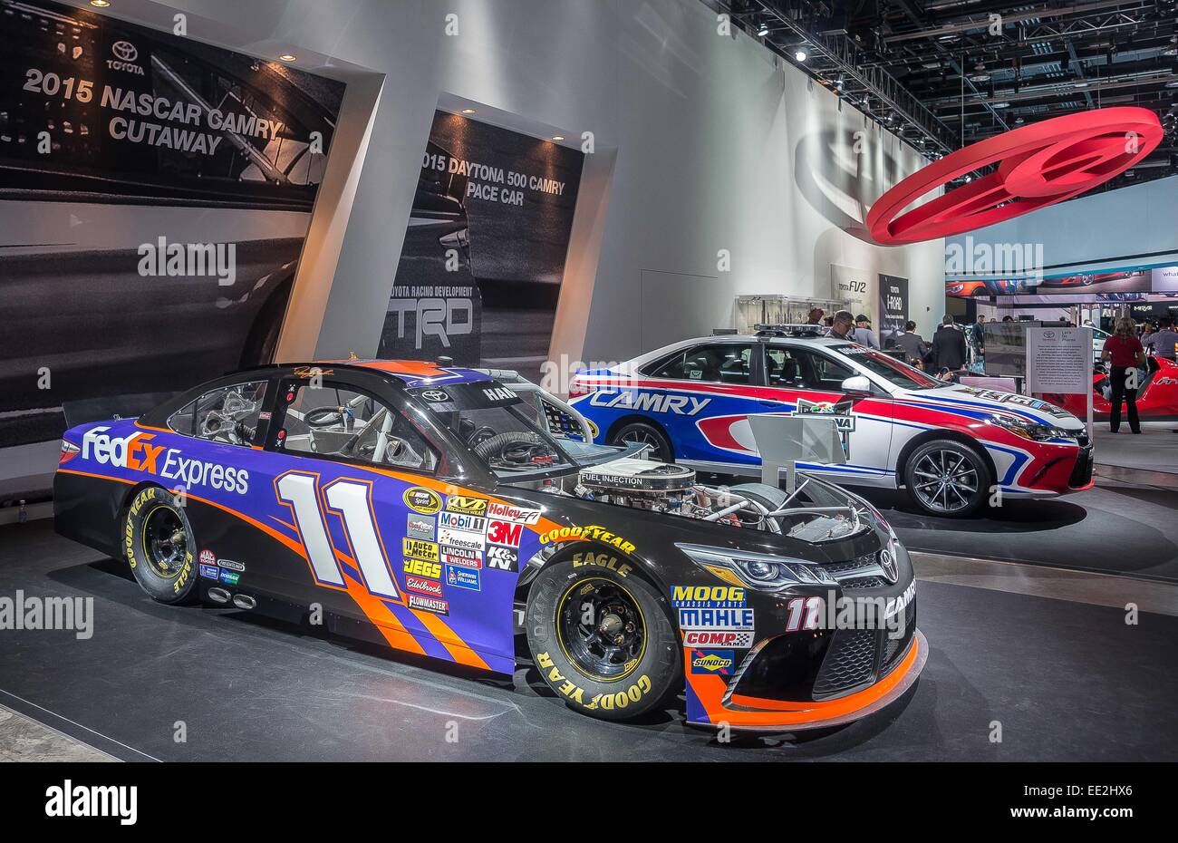 Detroit, MI, USA. 12th Jan, 2015. 2015 Nascar Camry Cutaway and 2015 ...