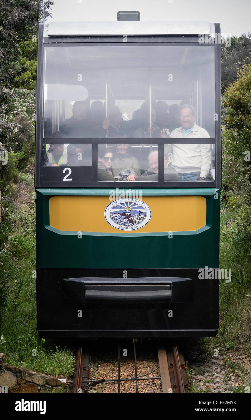 Car 2 of "The Flying Dutchman" funicular railway arriving at the Car ...