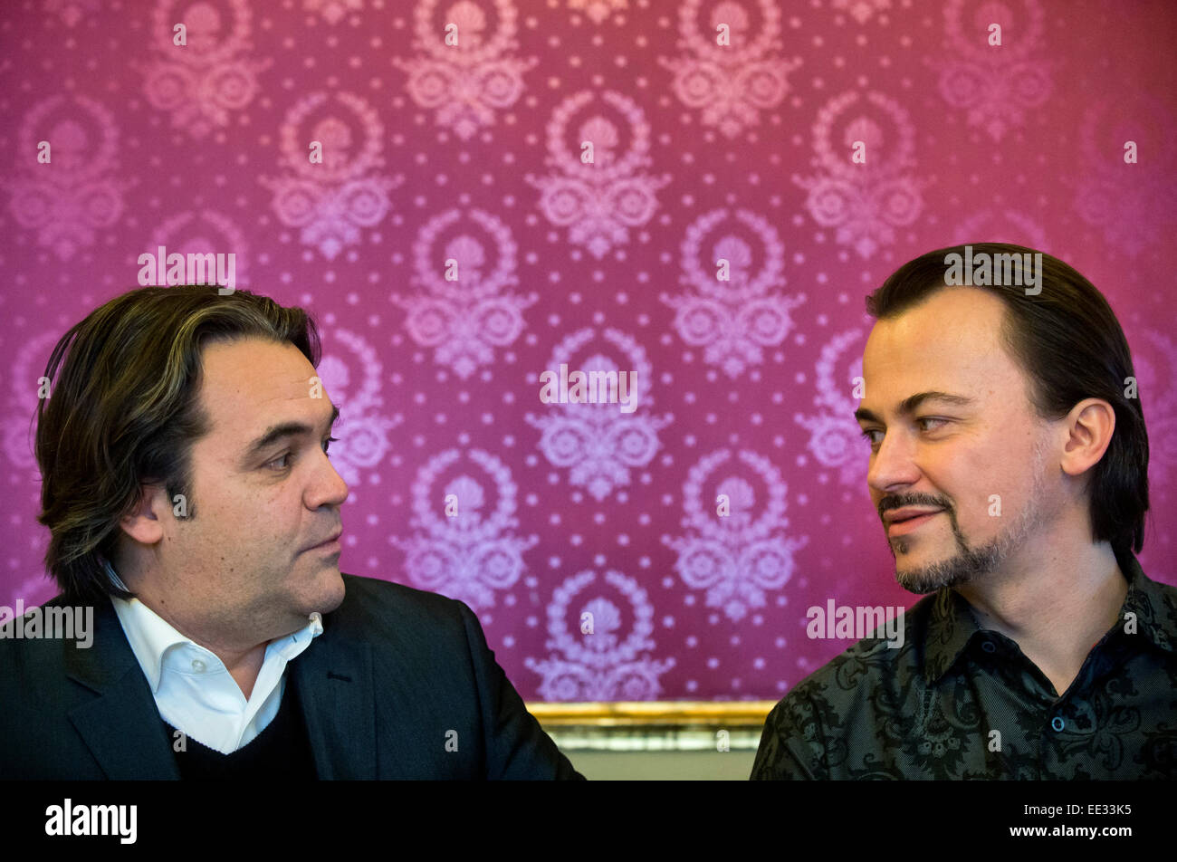 From left Raul Gabriel Iriarte - performer of Faust and Stefan Kocan ...