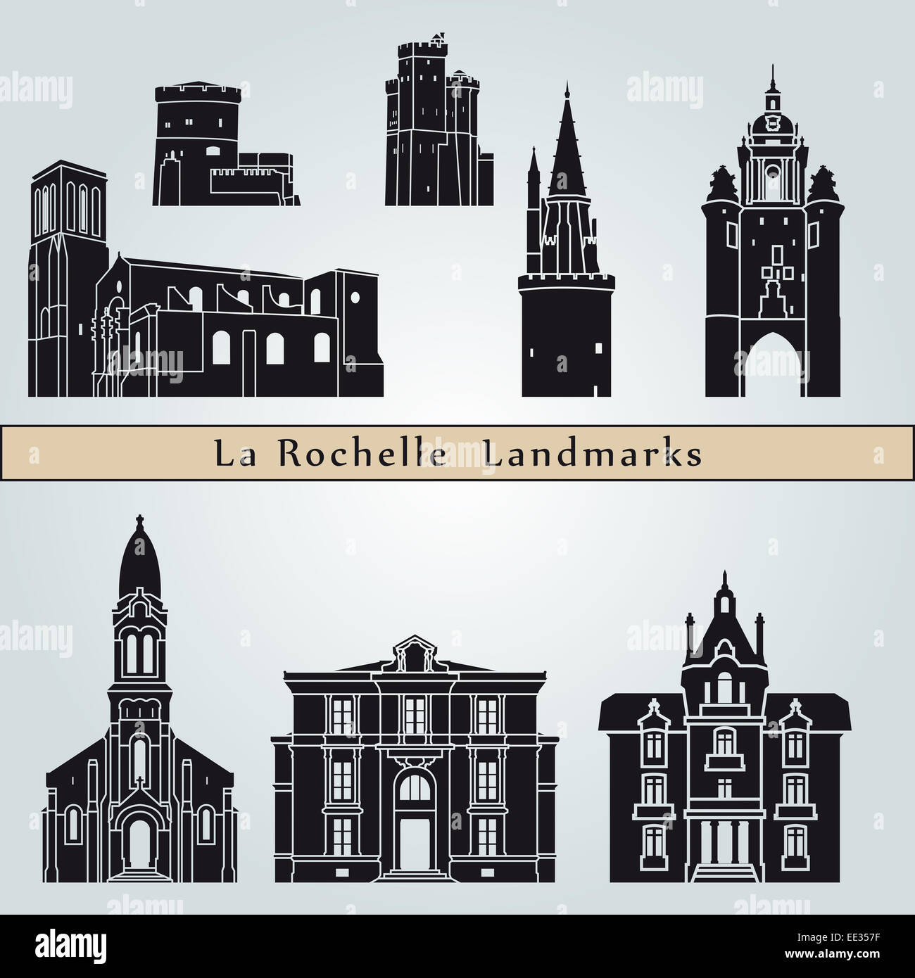 La Rochelle landmarks and monuments Stock Photo - Alamy