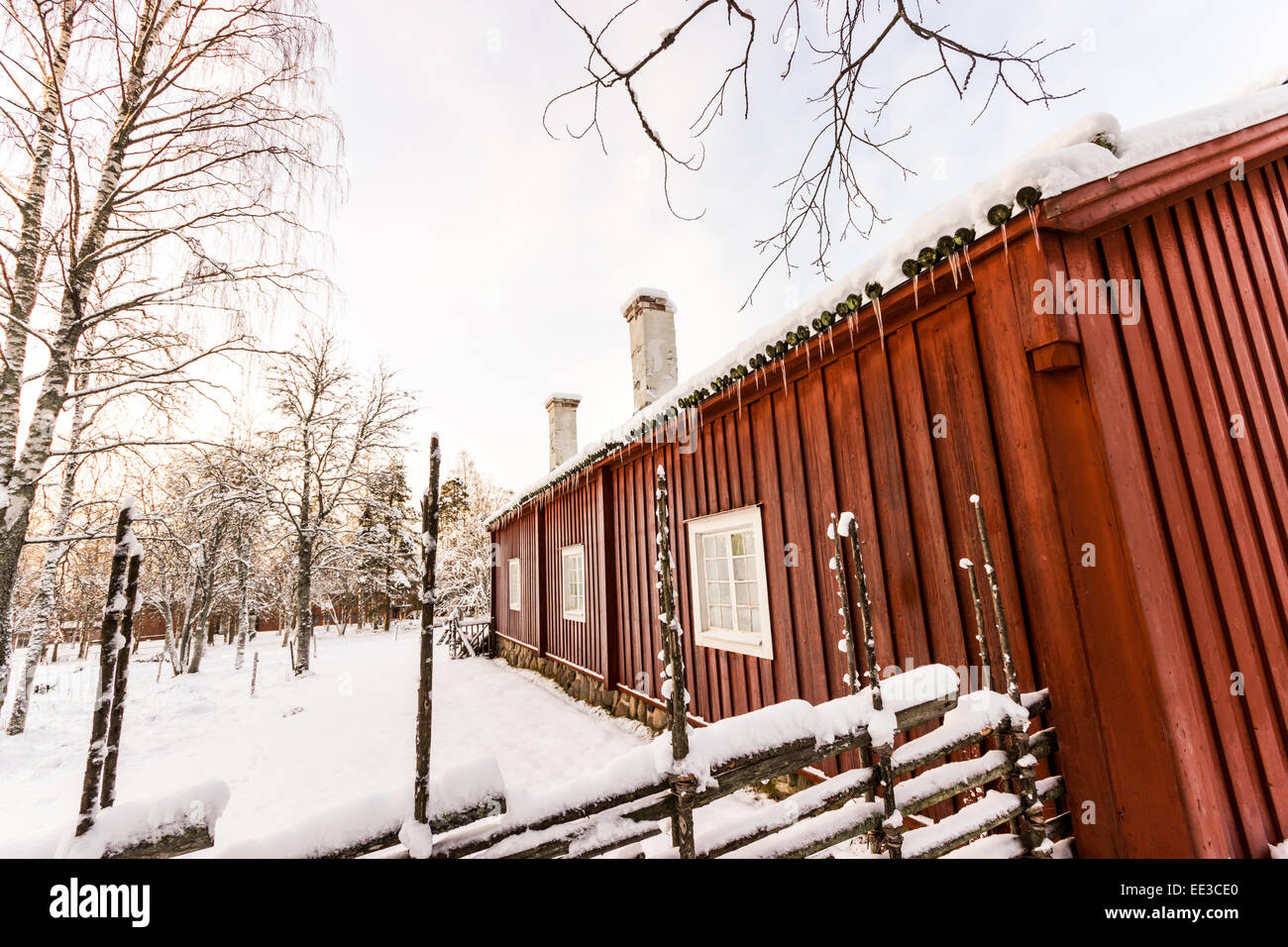 Traditional swedish fence hi-res stock photography and images - Alamy