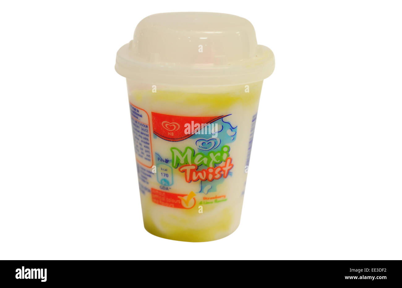 Ice cream tub white background hi-res stock photography and images - Alamy