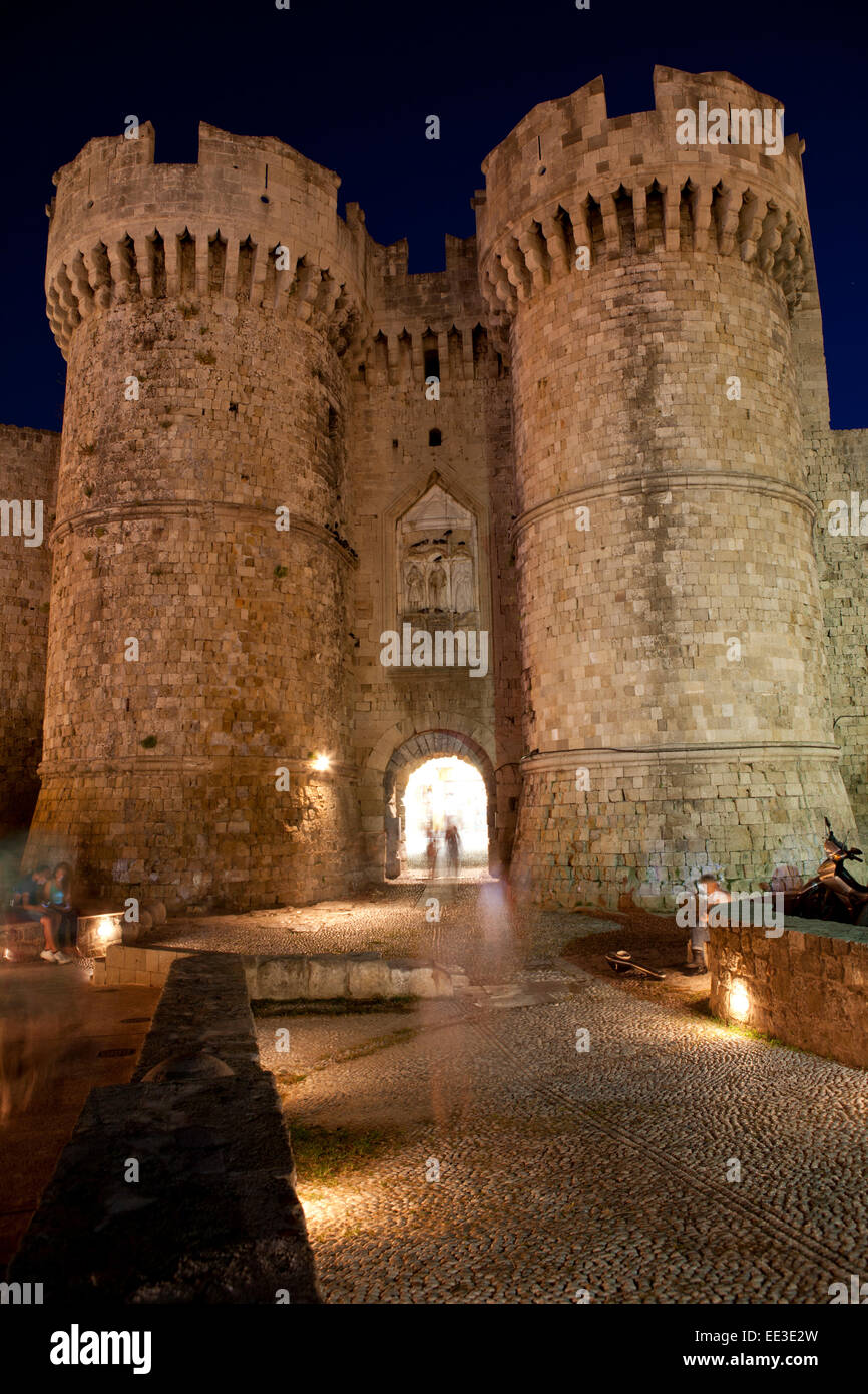 Rhodes old town gate hi-res stock photography and images - Alamy
