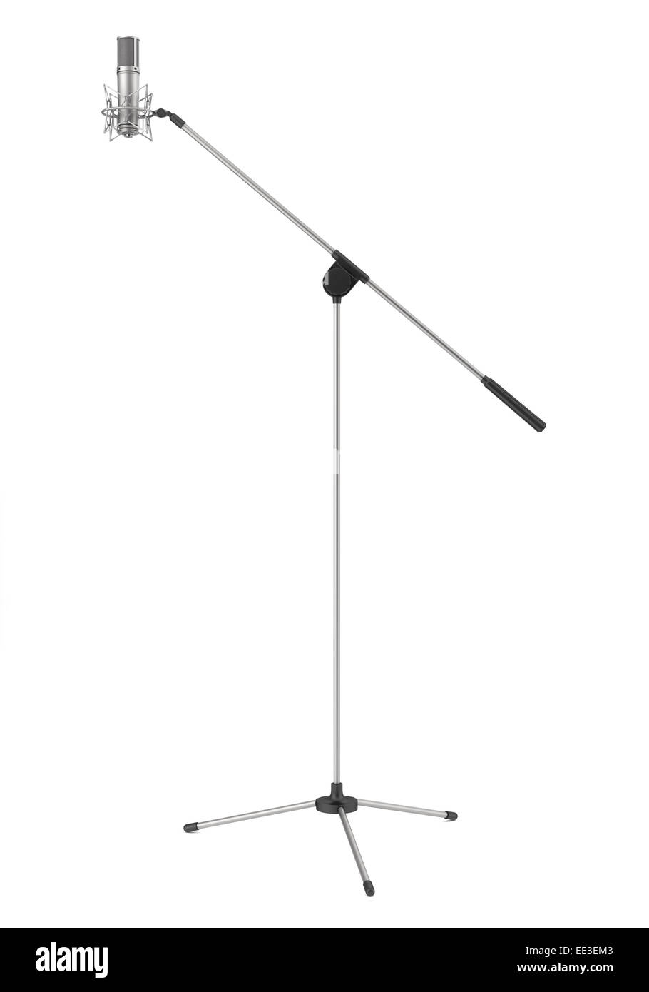 studio microphone isolated on white background Stock Photo - Alamy