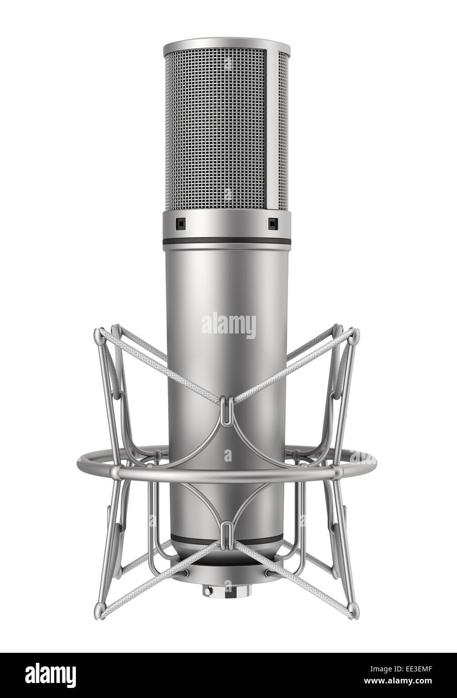 studio microphone isolated on white background Stock Photo - Alamy