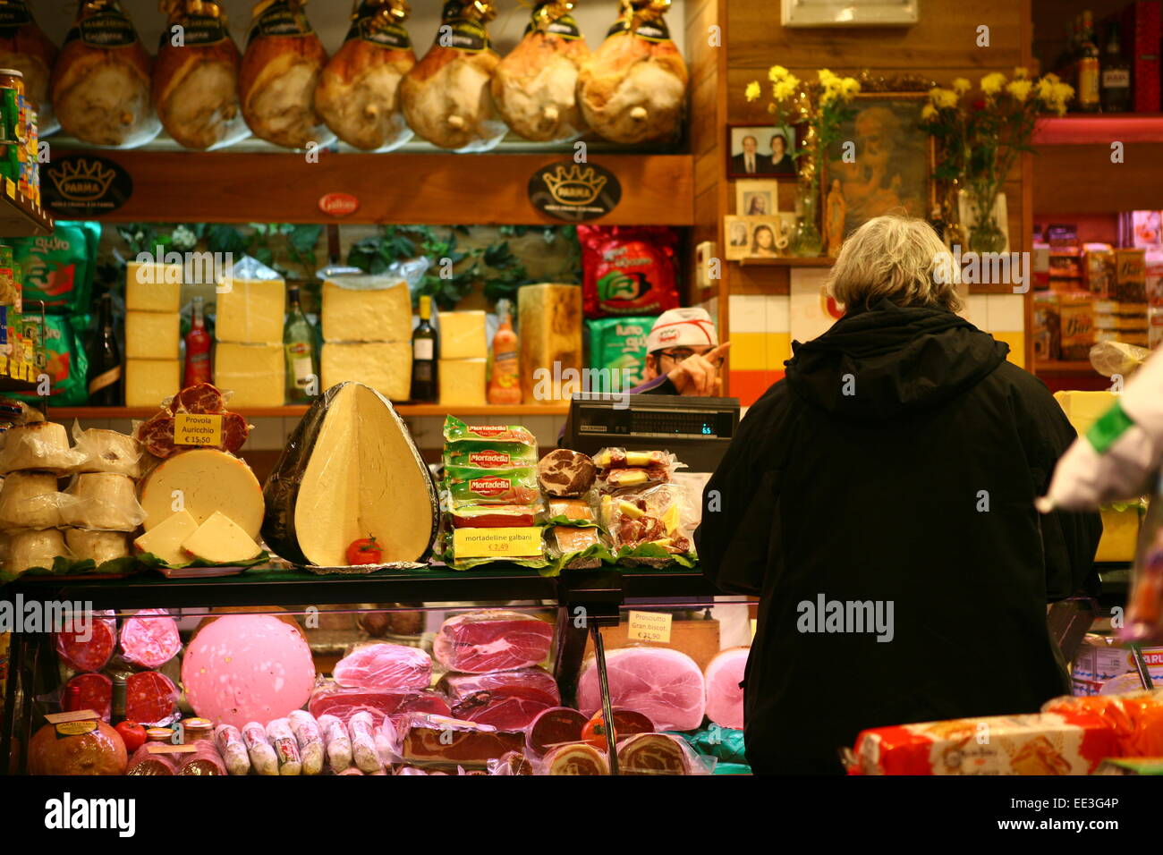 Shopping guy in a market Stock Photo - Alamy