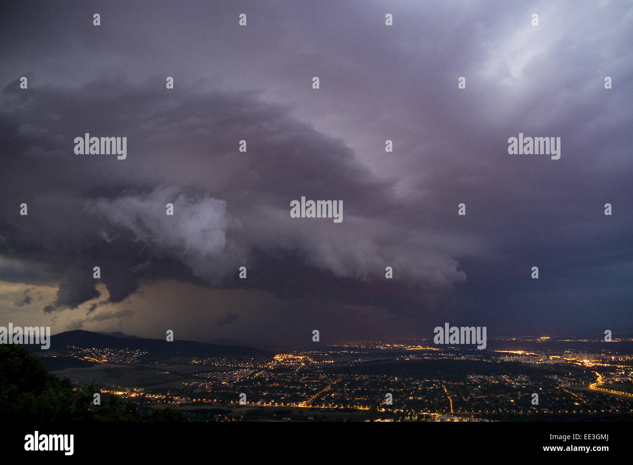 Supercell over Budapest Stock Photo - Alamy