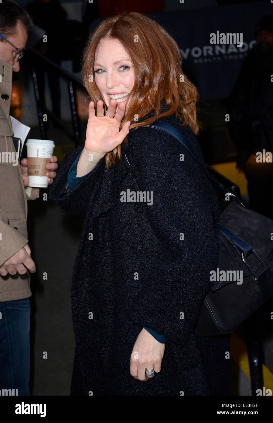 New York, NY, USA. 13th Jan, 2015. Julianne Moore at HuffPost Live out ...