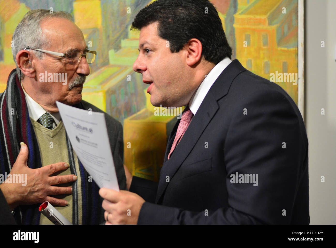 Gibraltar. 13th Jan, 2015. The Chief Minister of Gibraltar Fabian ...