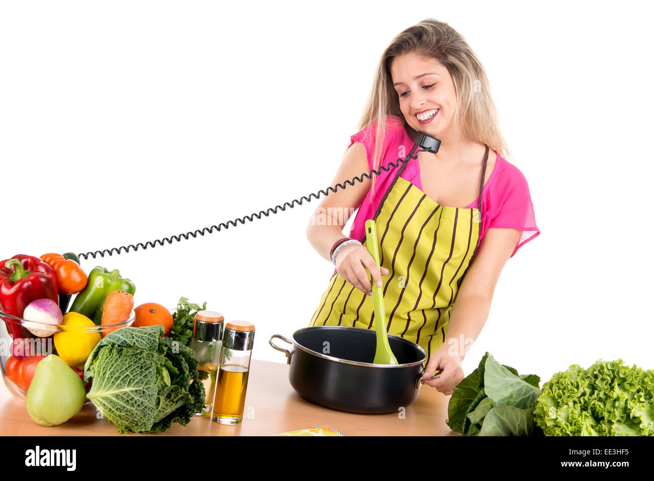 Woman chef speaking hi-res stock photography and images - Alamy