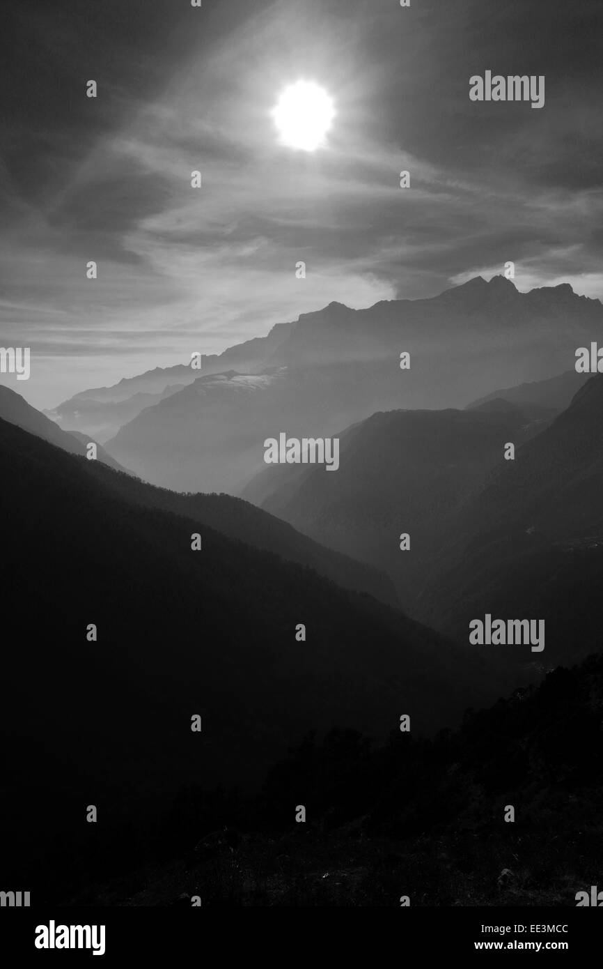 Camp on snowy river Black and White Stock Photos & Images - Alamy