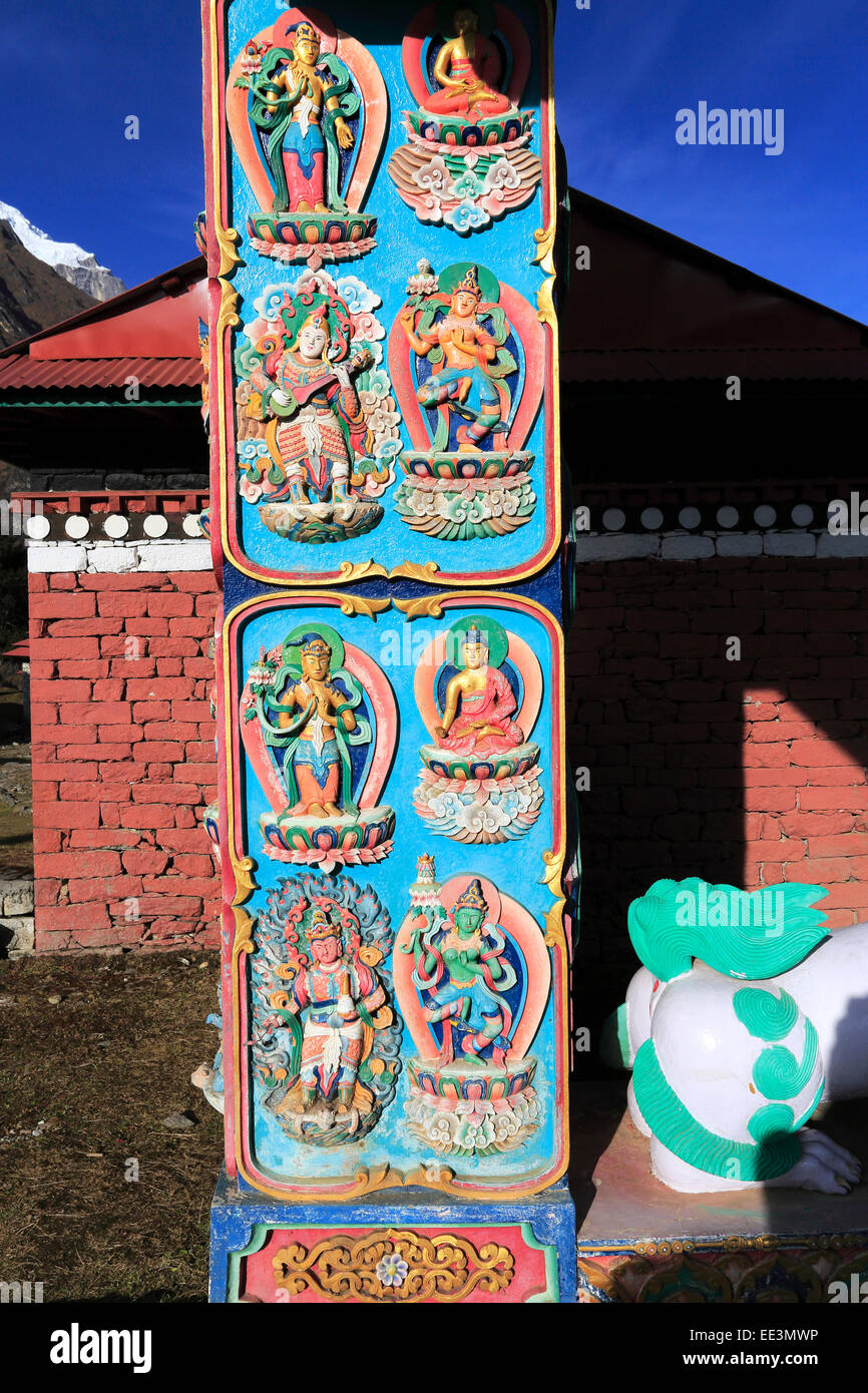 Tengboche Buddhist Monastery, Tengboche village, Everest Base Camp trek ...