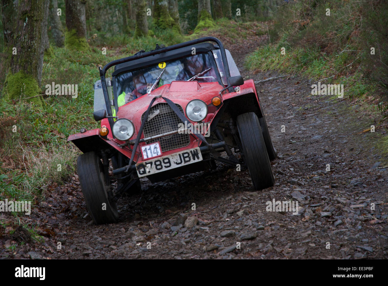 Car competitors on the Fingle Section of the 2015 Exeter Trial Stock ...
